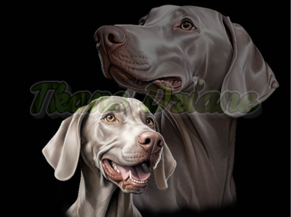 TkaneDziane.pl > PANEL DRUKOWANY DWA WYŻŁY WEIMARSKIE